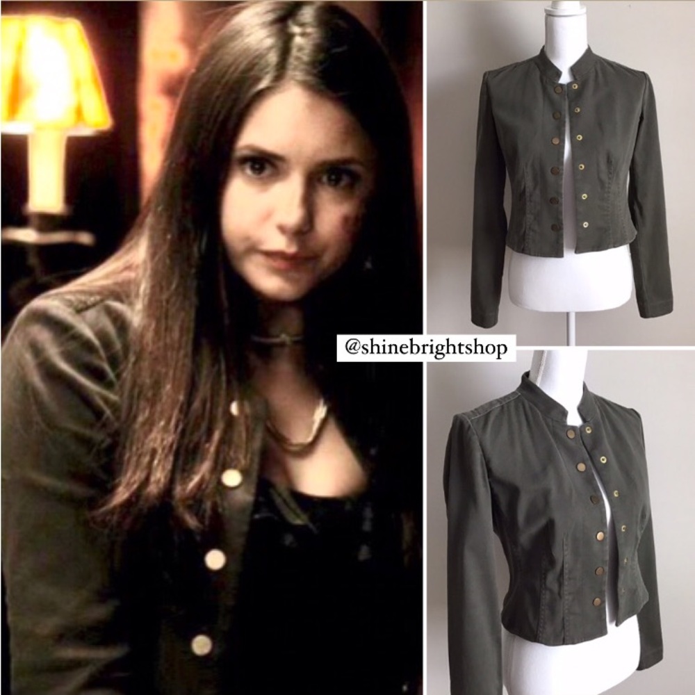 Rare Military Style Jacket Aso Elena Gilbert In The V… - Gem